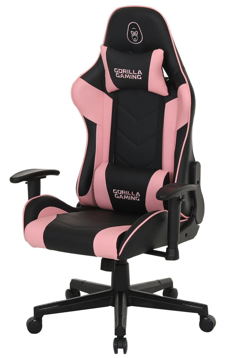 Gorilla Gaming Commander Chair - Black/Pink
